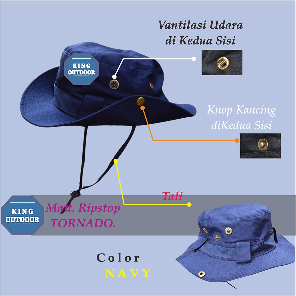 Jual TOPI COWBOY DESAIN KEKINIAN | TOPI RIMBA CORAK LORENG | TOPI ...