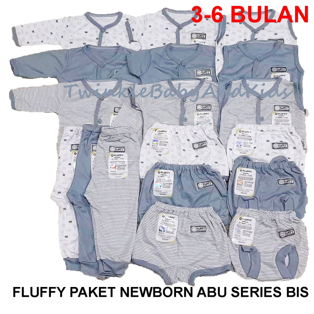 Jual FLUFFY PAKET BAJU BAYI NEWBORN 3-6 BULAN SERIES - PAKET GORILLUX ...