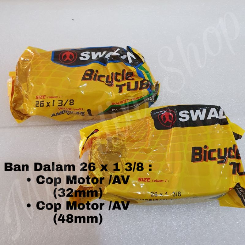 Jual Ban Dalam Swallow 26 x 1 3/8 Cop Motor AV 32mm 48mm CTB Sierra Jengki | Shopee Indonesia