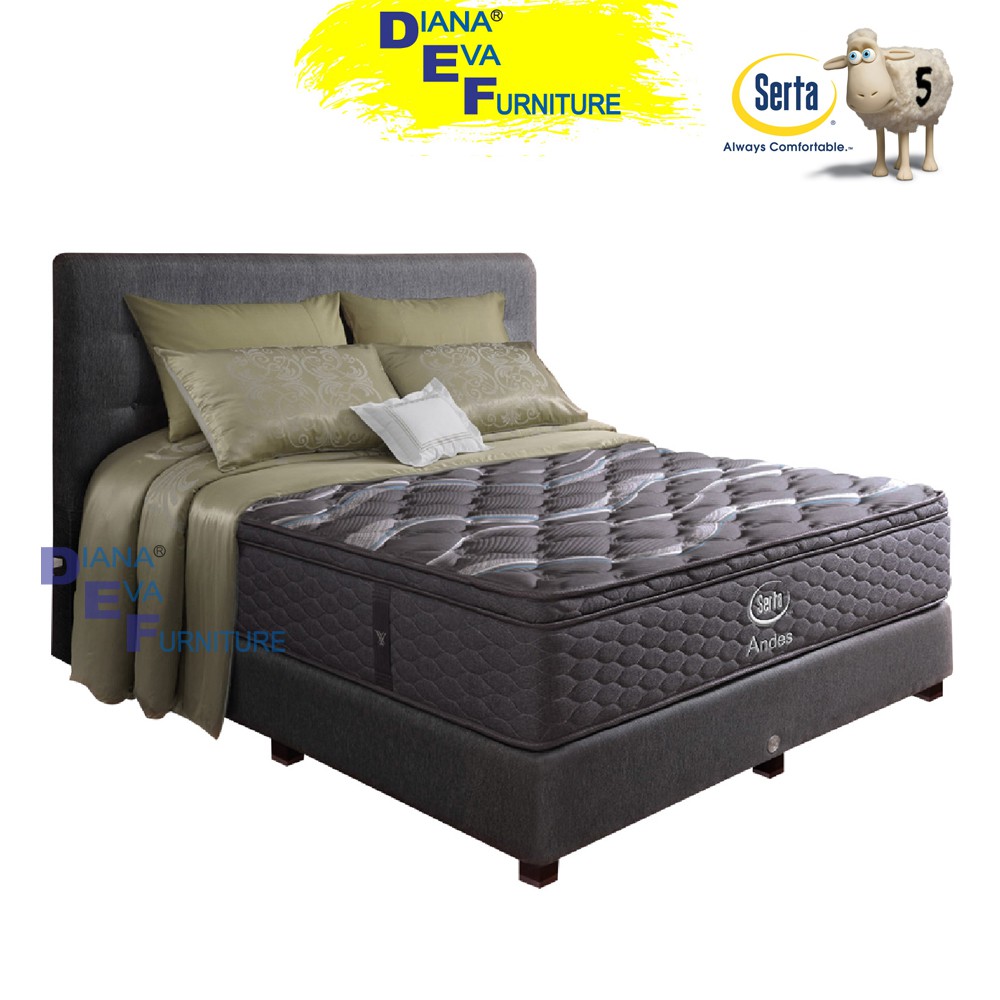 Jual Kasur Serta Spring Bed Andes Full set ( Kasur + Divan + Sandaran ...