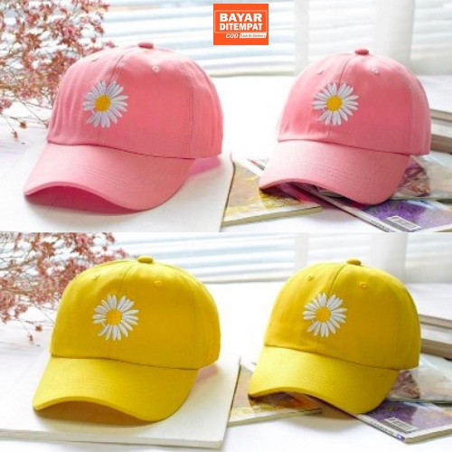 Jual Topi Daisy / Topi Baseball Bordir Bunga Daisy Ring Besi Laki ...