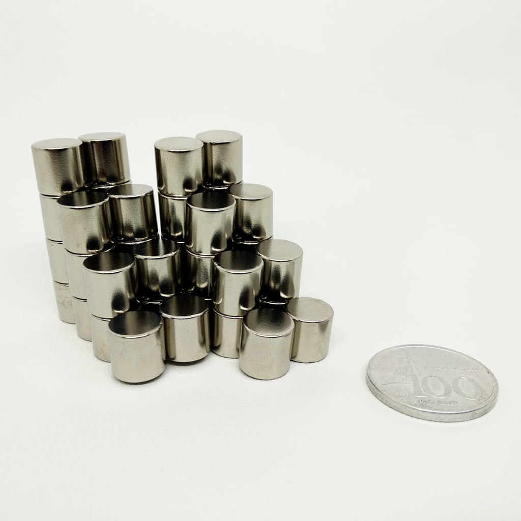 Jual MAGNET TANAM SILVER PUTIH SUPER D10X10MM | Shopee Indonesia