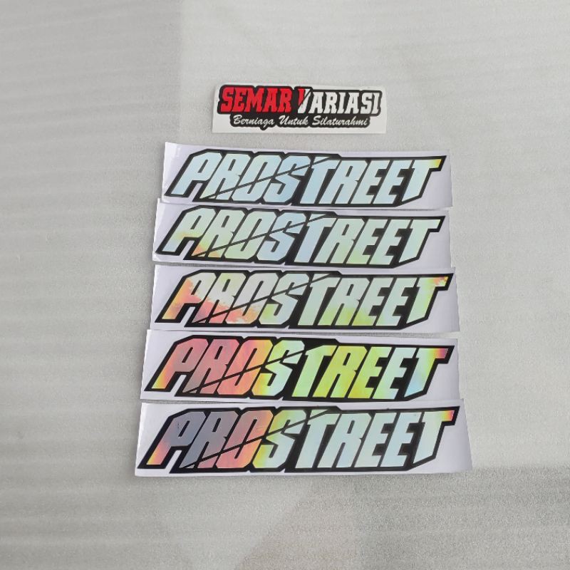 Jual STIKER PROSTREET HOLOGRAM 20X4CM | Shopee Indonesia