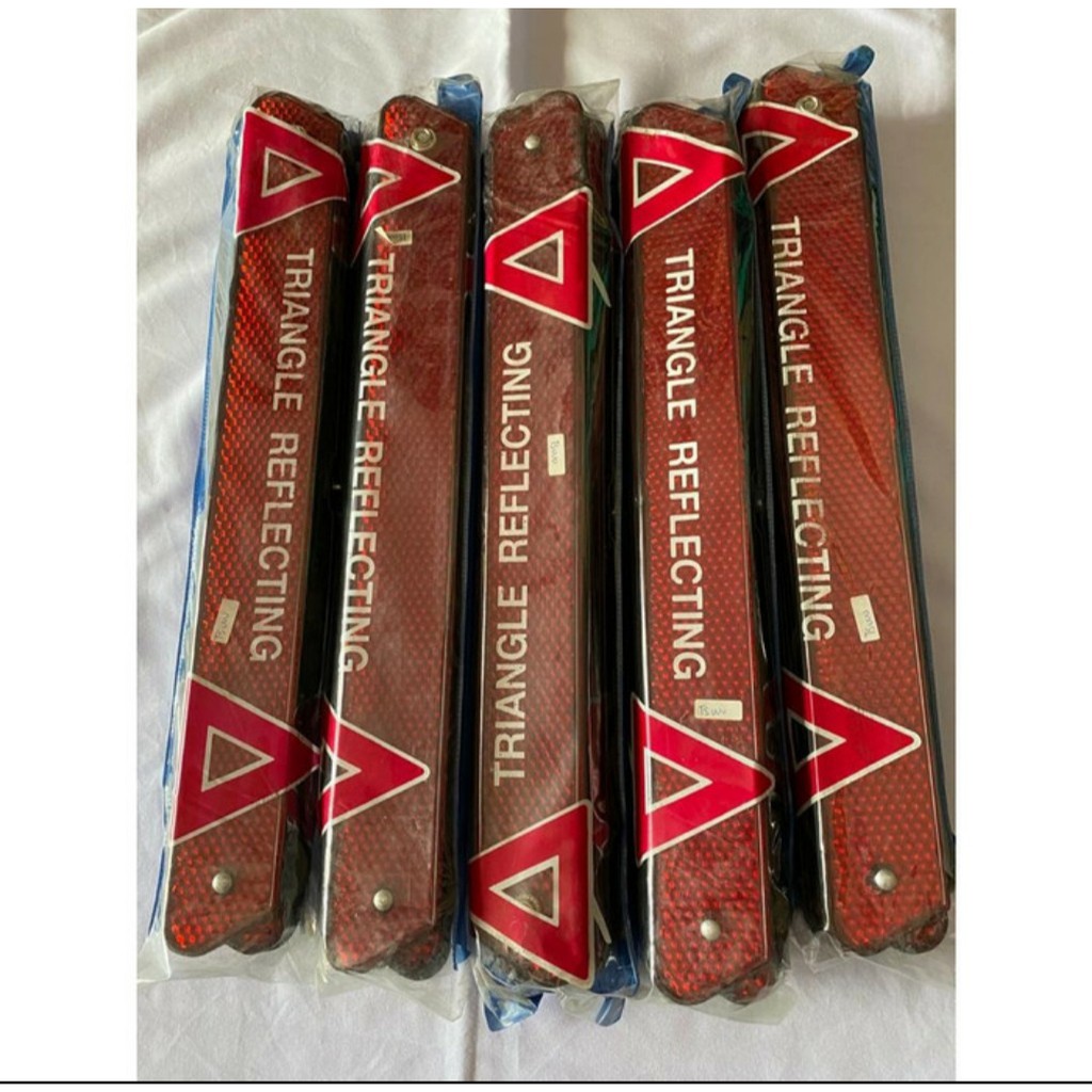 Jual Red Triangle Warning Reflector Safety Stop Sign Reflector Signal ...