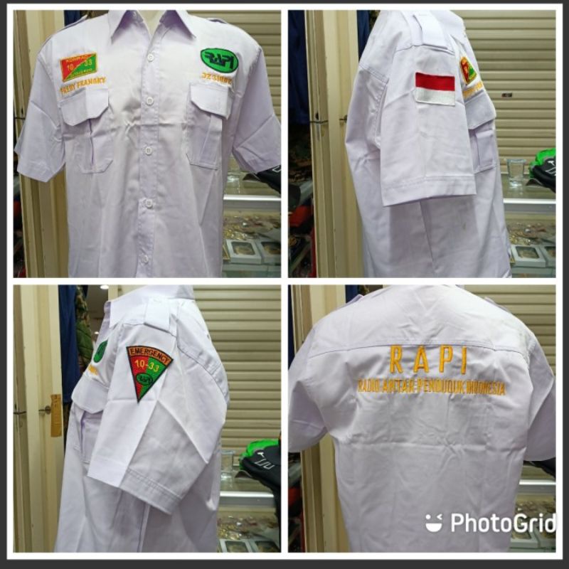 Jual kemeja rapi full bordir baju rapi seragam rapi kemeja radio antar ...