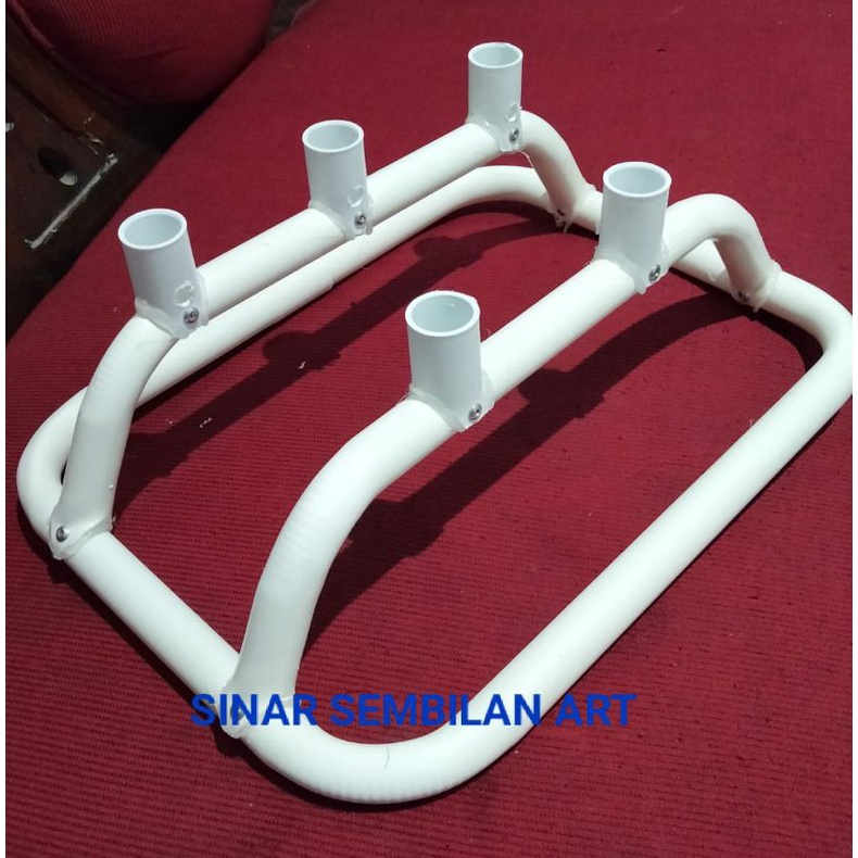 Jual dudukan Standing 5 lubang untuk lampu bunga dekorasi (PVC ...