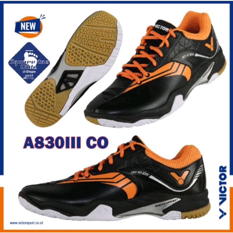 Jual Sepatu Badminton Victor A830 III Sepatu Victor A 830 III Wide ...