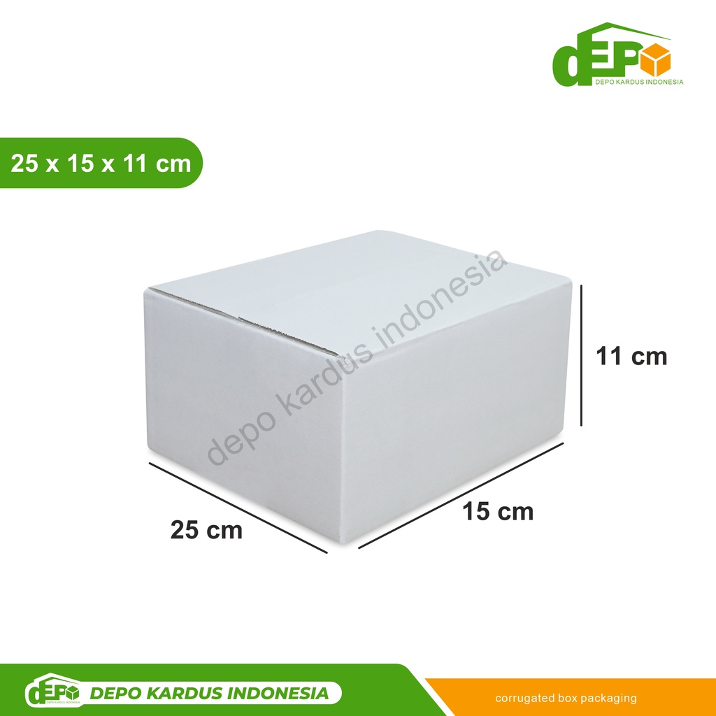 Jual Depo Box 25x15x11 cm (Mutiara) Karton/kardus/paking/Box Normal ...