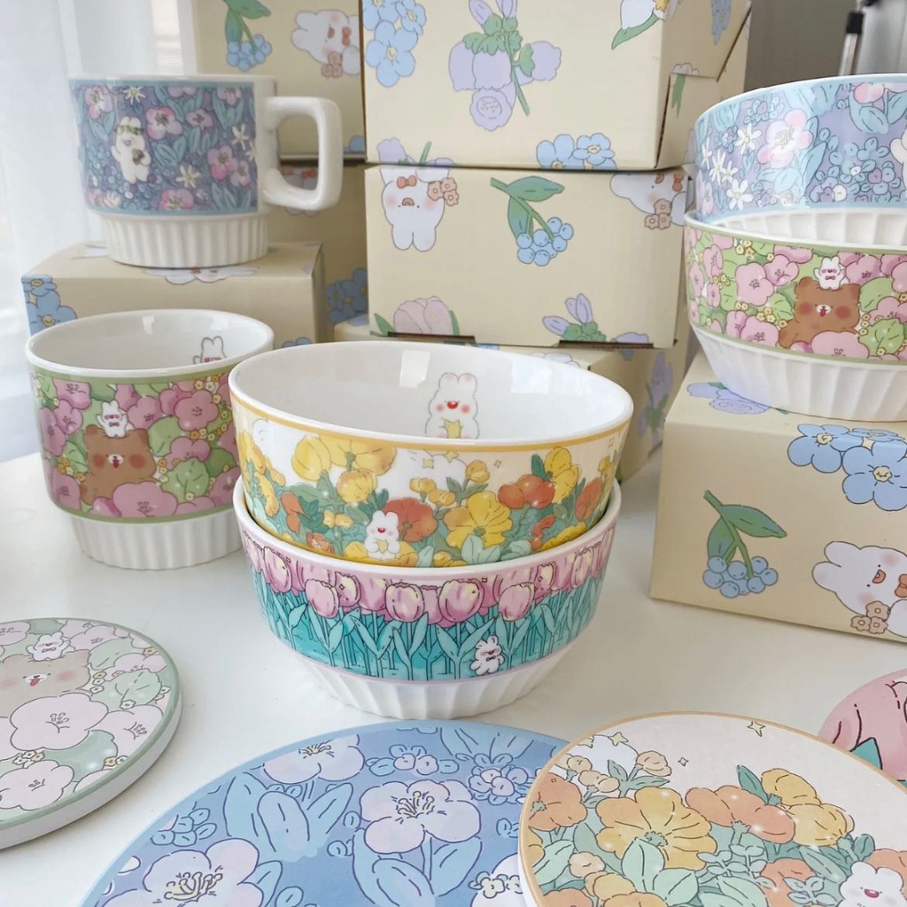 Jual Momo Rabbit]Mangkuk Mug Keramik｜Ceramic Bowl｜Cangkir Kopi Susu ...