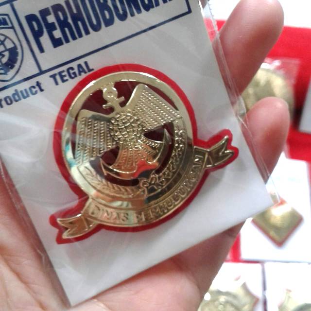 Jual Pin Dinas perhubungan magnet mika akrilik merah braso | Shopee ...