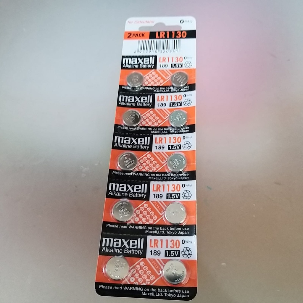 Jual Maxell Baterai LR41/AG3 LR44/A76 LR1130/AG10 Batre | Shopee Indonesia