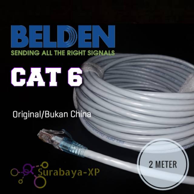 Jual Kabel LAN UTP 2 Meter Belden CAT6 2 M 2M 2Meter CAT 6 Original RJ45 CAT6 Telebit | Shopee ...