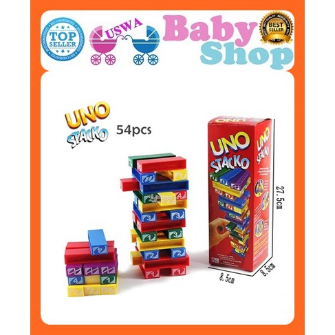 Jual UNO STACKO BALOK / MAINAN MENYUSUN BALOK BALOK | Shopee Indonesia