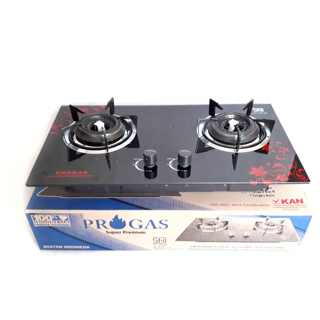 Jual KOMPOR GAS TANAM PROGAS KACA PG-569 (2TK GAS) | Shopee Indonesia