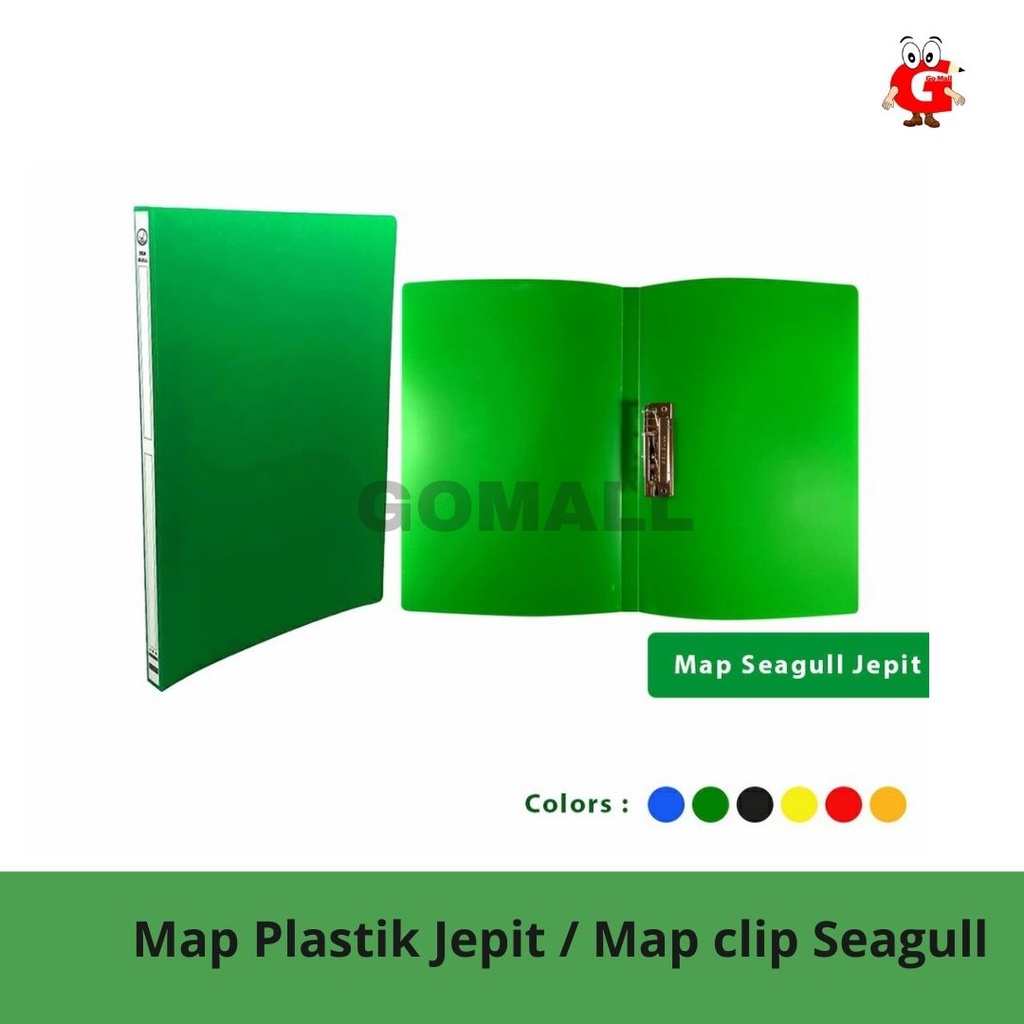 Jual Map jepit / Map Plastik Jepit / Map clip Seagull | Shopee Indonesia