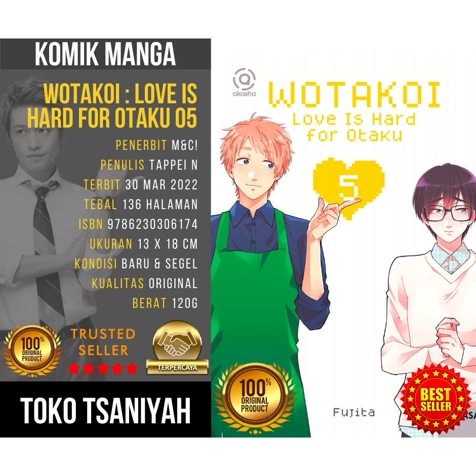 Jual Buku Komik Akasha Wotakoi Love is Hard for Otaku 05 Wotakoi 5 Tappei Nagatsuki Komik Manga ...