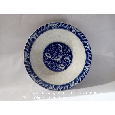 Jual Piring 8 MS 003 Biru I Piring Unik I Piring Saji | Shopee Indonesia