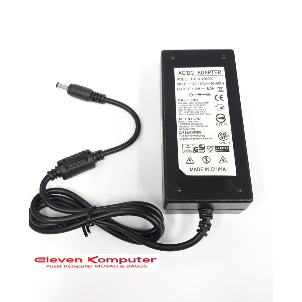 Jual ADAPTOR SPC 12V 5A 5.5*2.5MM PIN FOR LED/LCD TV | Shopee Indonesia