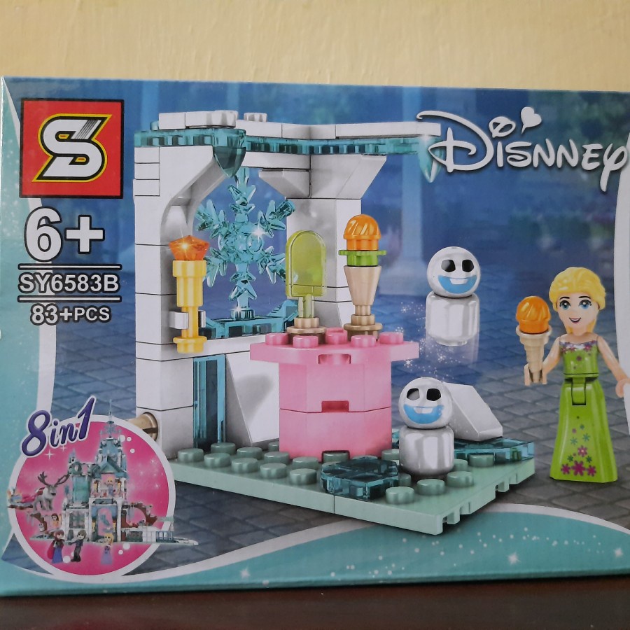 Jual Brick SY 6583 B Princess Show White Ana Mermaid Elsa Frozen ...