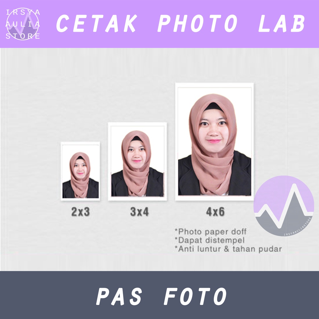 Jual Paket Cetak Pas Foto Lab 2x3 3x4 4x6 - Silver Halide Photo ...