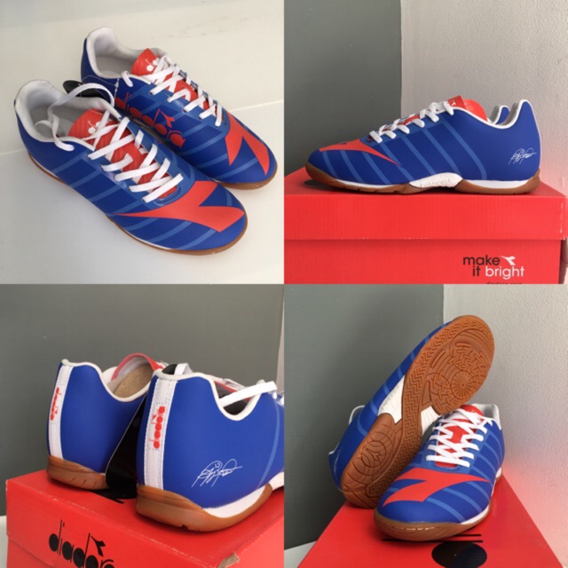 Jual 100 Original sepatu futsal Diadora RB2003 R ID amparo blue murah Shopee Indonesia