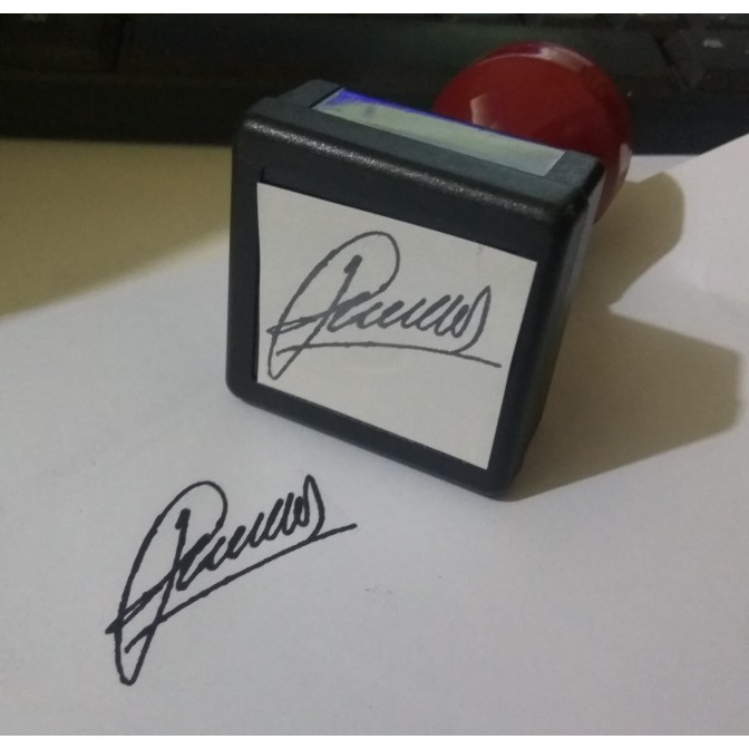 Jual Stampel Tanda Tangan (Signature) Otomatis (Stample/Stempel/Cap ...