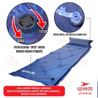 Jual SPEEDS Matras Angin Kasur Tiup Sleeping Pad Tenda Camping Outdoor ...