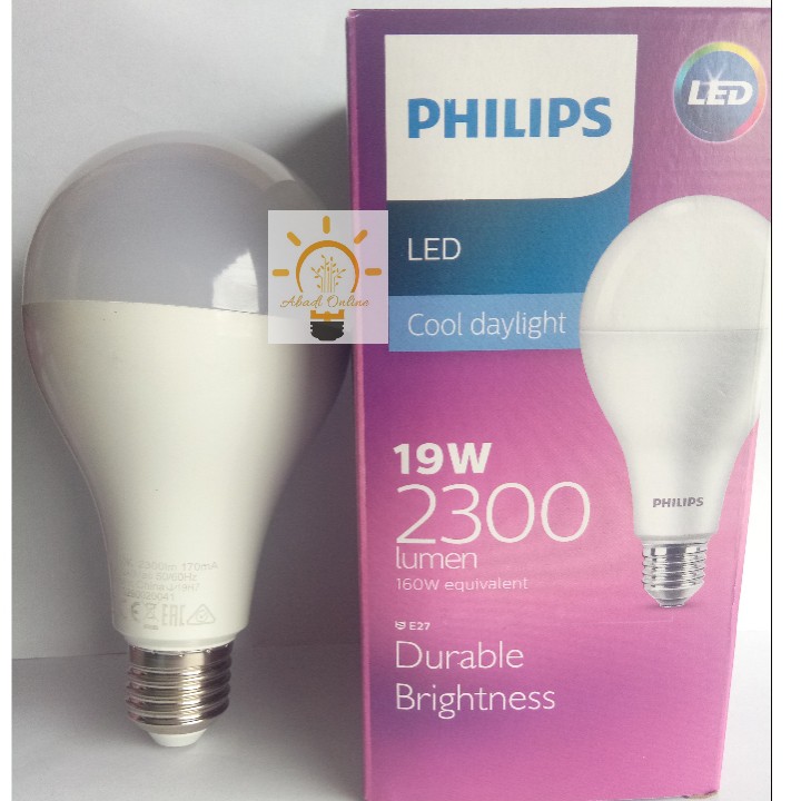 Jual LAMPU PHILIPS LEDBULB 19W E27 6500K 230V A80 1CT/6 AU | Shopee Indonesia