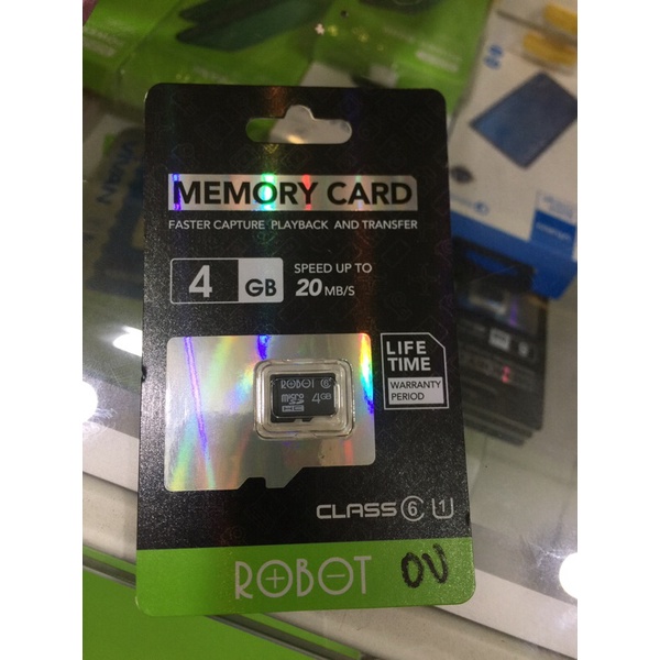 Jual Kartu Memori Robot 4GB/Memory card Robot 4GB Original | Shopee ...