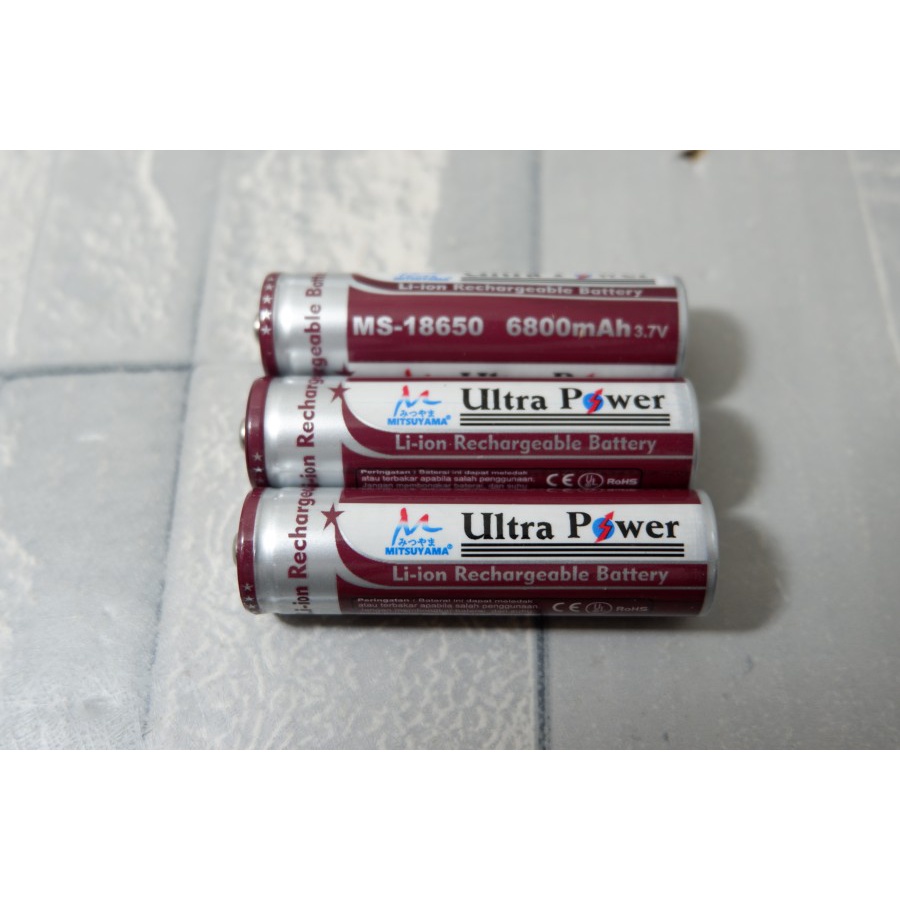 Jual Baterai Mitsuyama Type MS-18650 Li-ion Battery Charger Rechargeable | Shopee Indonesia