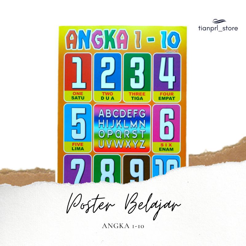 Jual POSTER BELAJAR ANGKA | Shopee Indonesia
