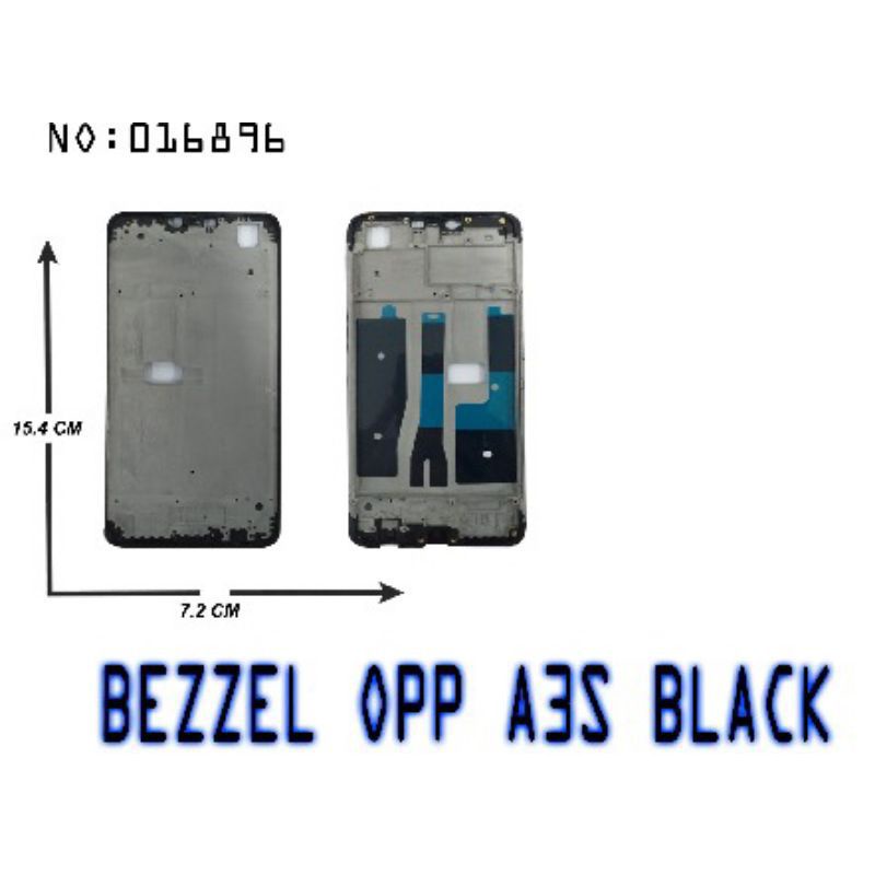 Jual FRAME TULANG RANGKA TATAKAN LCD MIDDLE OPPO A3S A 3S PUTIH HITAM ...