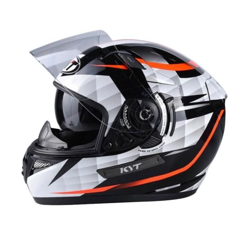 Jual Helm Full Face KYT K2 Rider Diamond Helm Full Face - White/Black ...