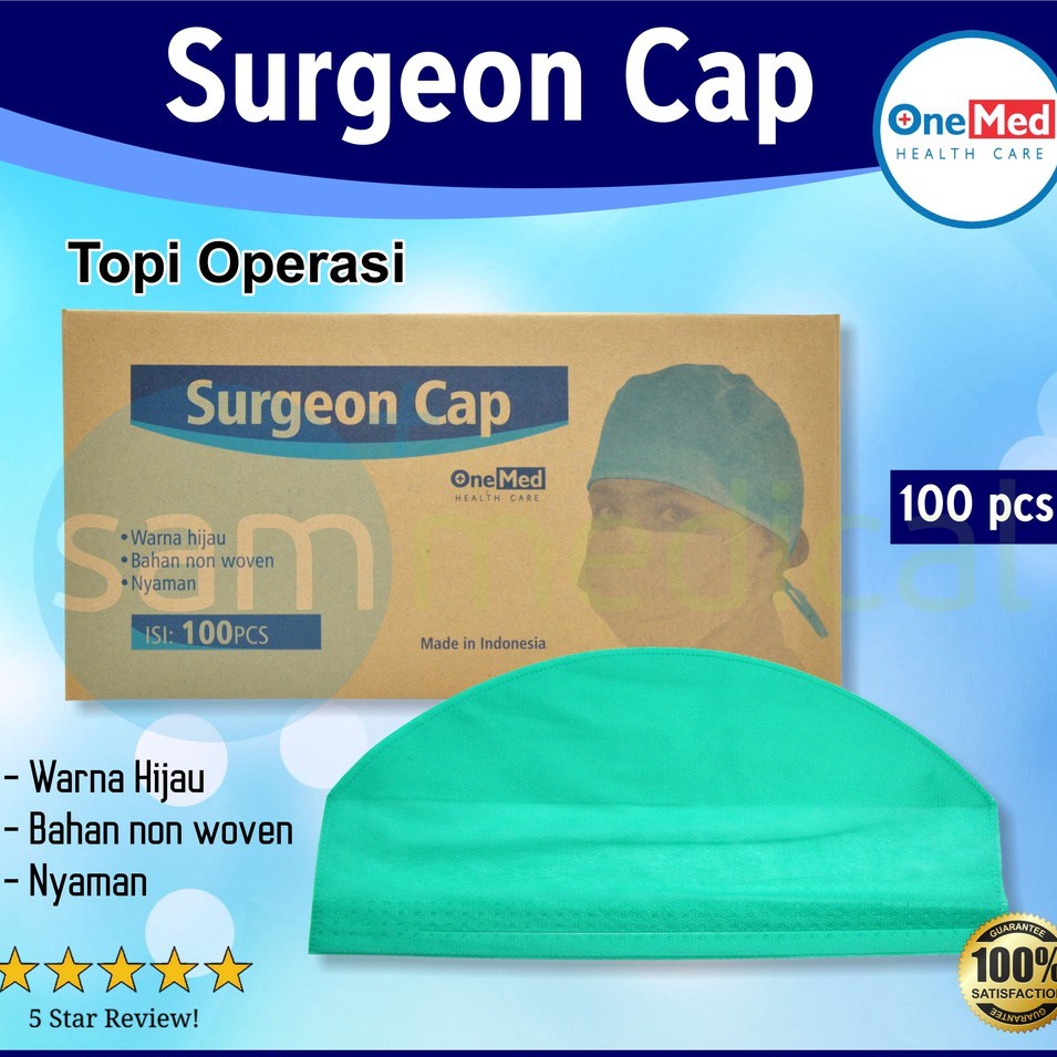 Jual One Med Surgeon Cap / Topi Operasi @100bh | Shopee Indonesia