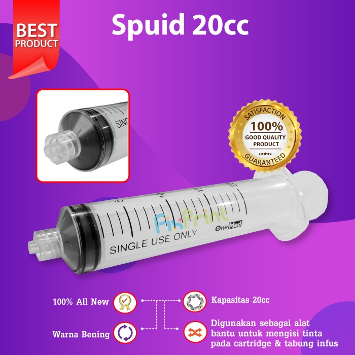 Jual Spuit 20cc Syringe 20cc Suntikan Isi Ulang 20ml Spuid Ukuran 20ml ...