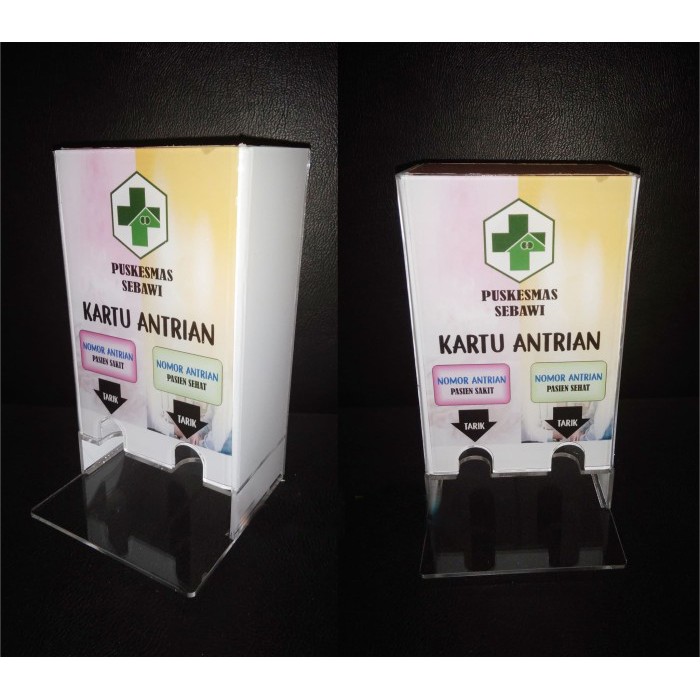 Jual Rak Kartu Nomor Antrian 2 Slot Kotak | Shopee Indonesia
