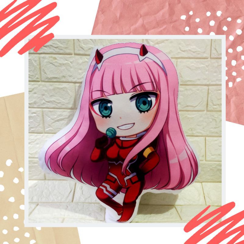 Jual pillow / bantal plushie boneka anime darling in the franxx zero ...