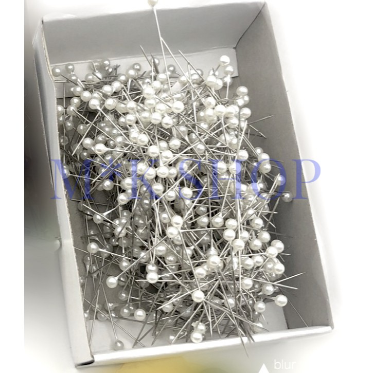 Jual Jarum Pentul Mote Putih mutiara Uk : 3 cm @100 gram | Shopee Indonesia