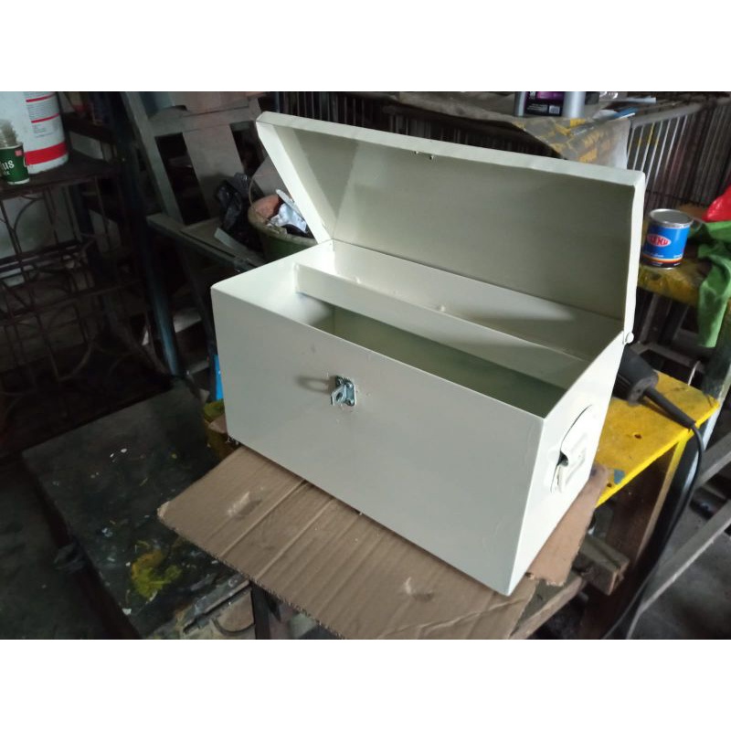 Jual 2 Sides Handle Metal Toolbox Tool Box Besi Multifungsi - Kotak ...