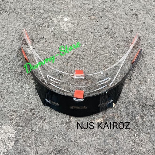 Jual Spoiler Helm NJS KAIROZ AKRILIK | TEBAL 3MM / SPOILER NJS KAIROZ ...