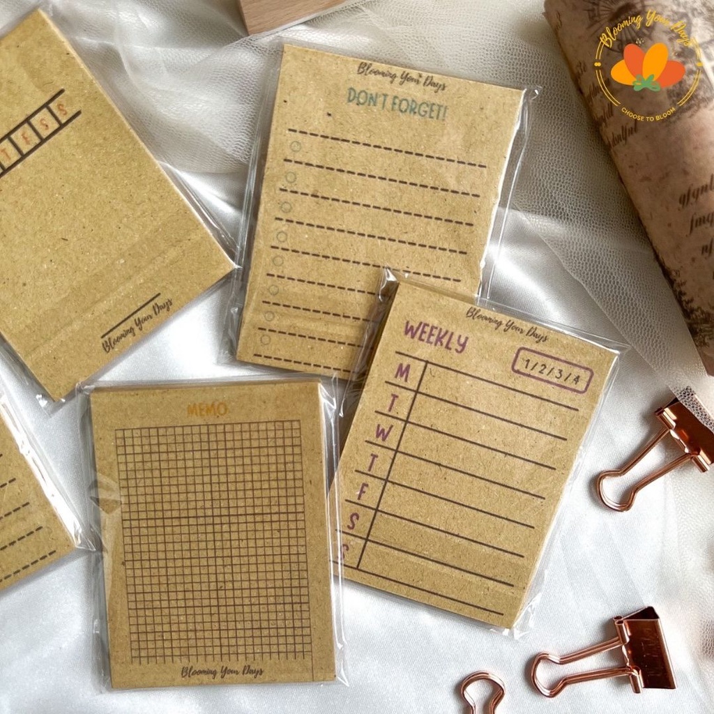 Jual Bloomingyourdays Notes Memo Pad notepad memopad catatan buku kecil ...