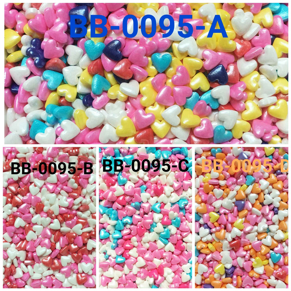 Jual GR-BB-0095 Sprinkles sprinkle sprinkel 100 gram hati heart ...