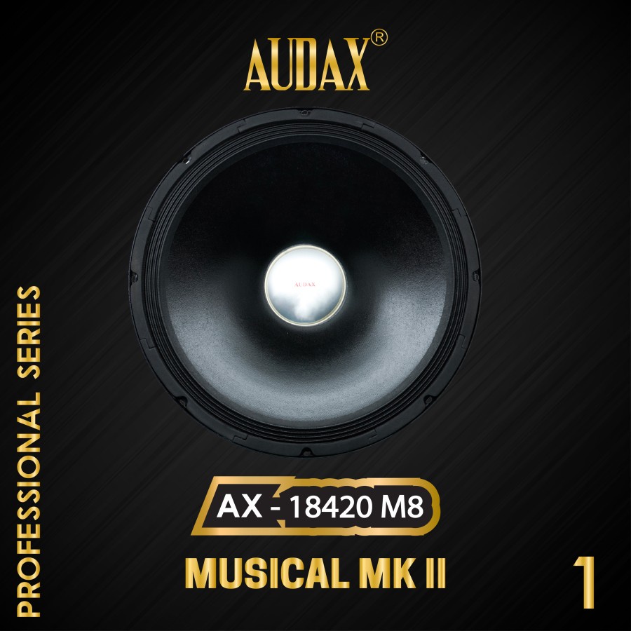 Jual Audax - Speaker Pasif 18" AX-18420 M8 Professional Series Full ...