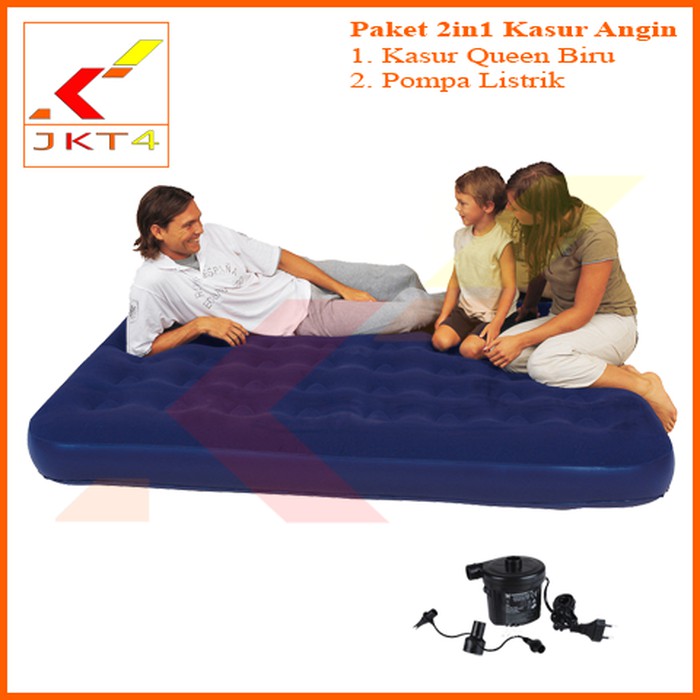 Jual Kasur Angin Queen + Pompa Listrik (Bestway) | Shopee Indonesia