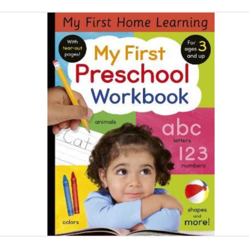 Jual My First Preschool Workbook : Animals, colors, letters, numbers ...
