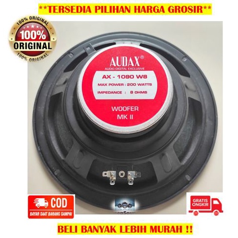 Jual AUDAX Speaker 10 Inch Daya 200 Watt AX-1090 Woofer ASLI | Shopee ...