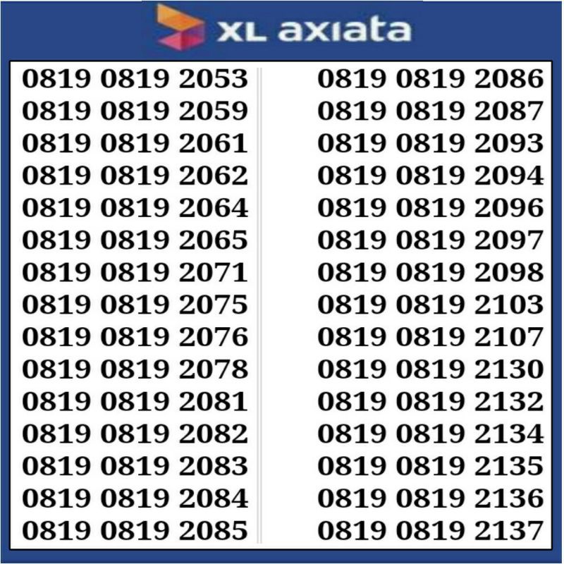 Jual Nomor cantik perdana XL 4G Lte ( 2 ) | Shopee Indonesia