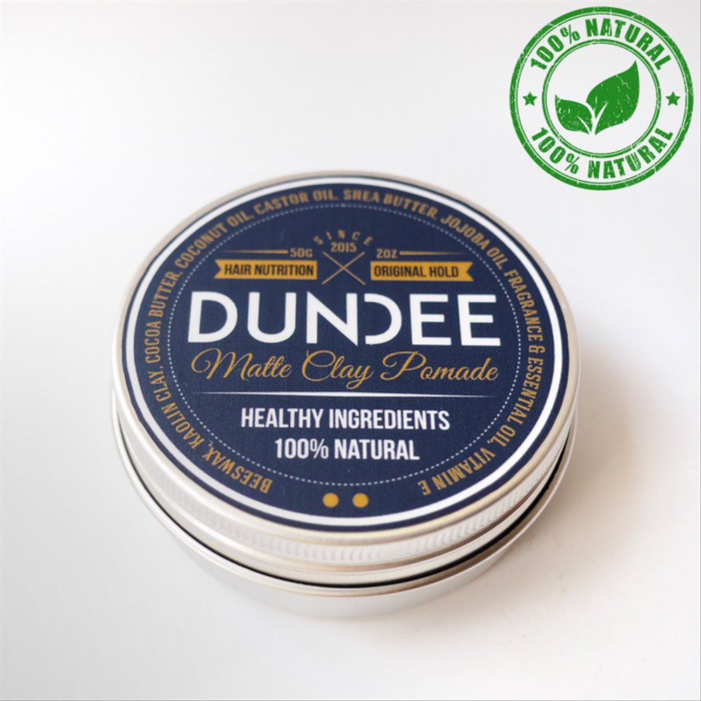 Jual Pomade Minyak Rambut Pria DUNDEE Pomade & Clay NATURAL Perawatan ...