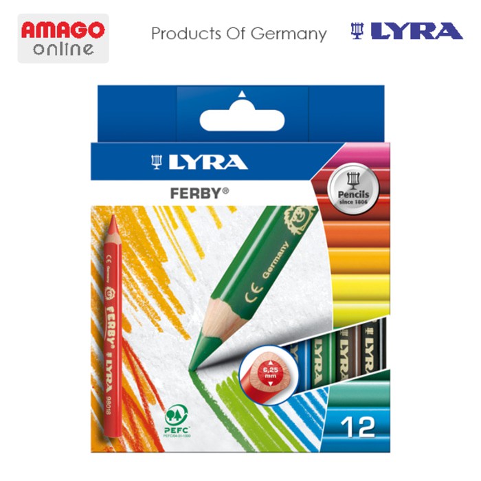 Jual LYRA Ferby Lacquered - Color Pencil - Pensil Warna Lukis ...