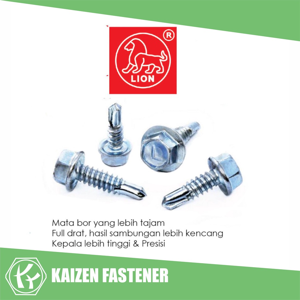 Jual Sekrup Baja Ringan #10x16 | Shopee Indonesia